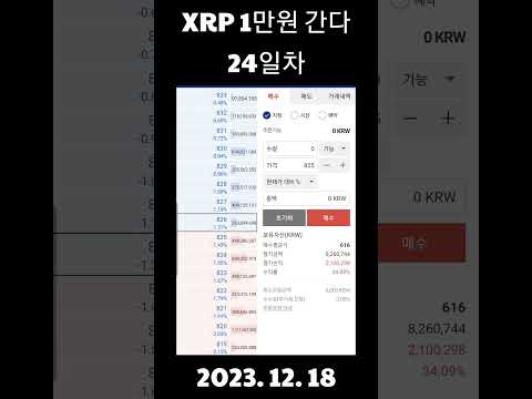 24일차 _ 리플 XRP 1만원간다. xrp ten dollars - YouTube