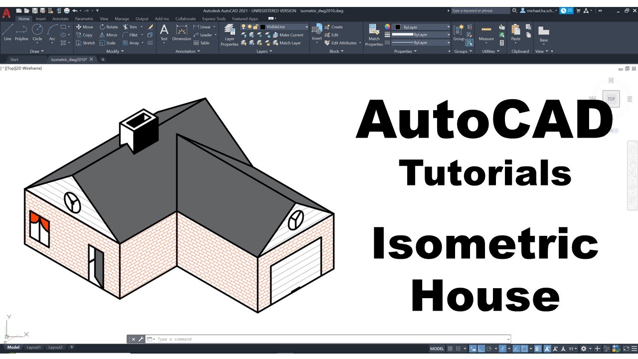 Isometric Drawing Of House