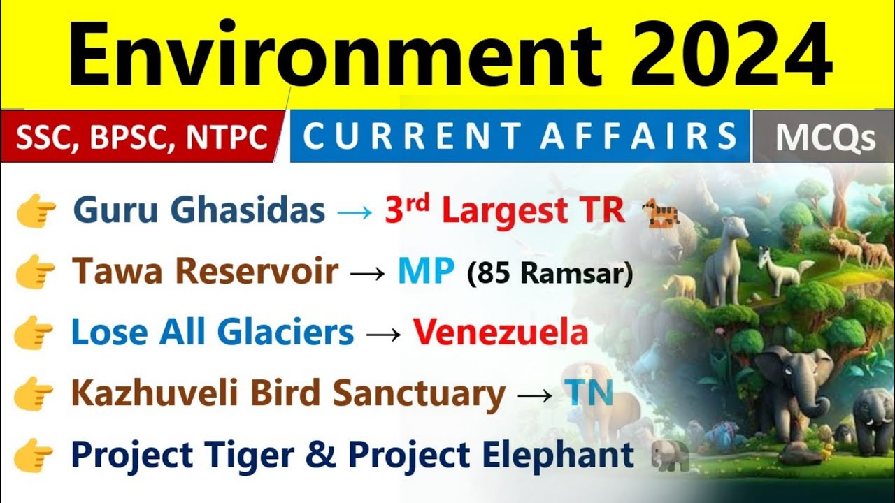 Environment 2024 Current Affairs | Environment & Ecology 2024 | Current ...
