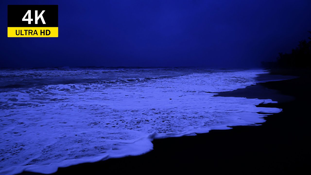 Ocean Waves For Deep Sleeping 10 Hours - Night Waves to Sleep Ocean Sounds To Reduce Stress ...