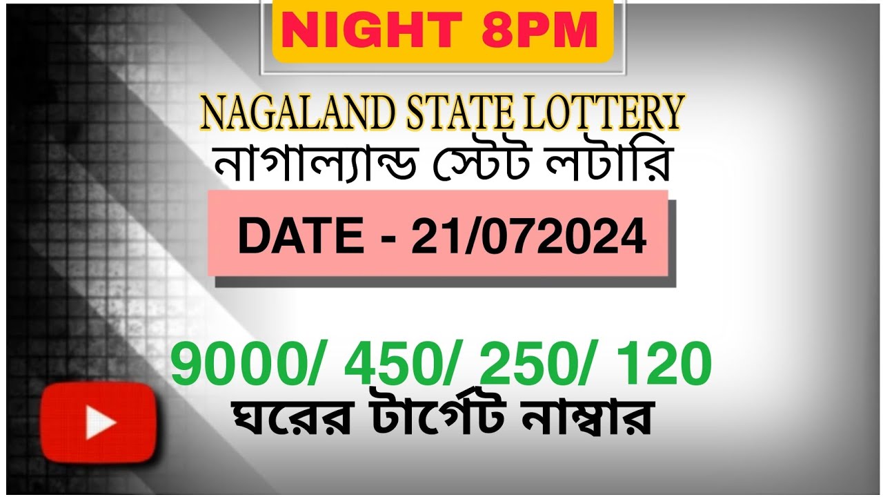 21/07/2024 8PM NIGHT 80% CURRECT PREDICTION - NAGALAND STATE LOTTERY ...