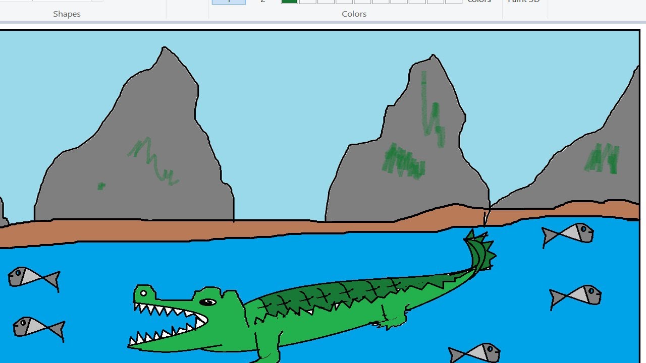 Alligator Gar drawing easy | How to draw Alligator Gar very simply ...