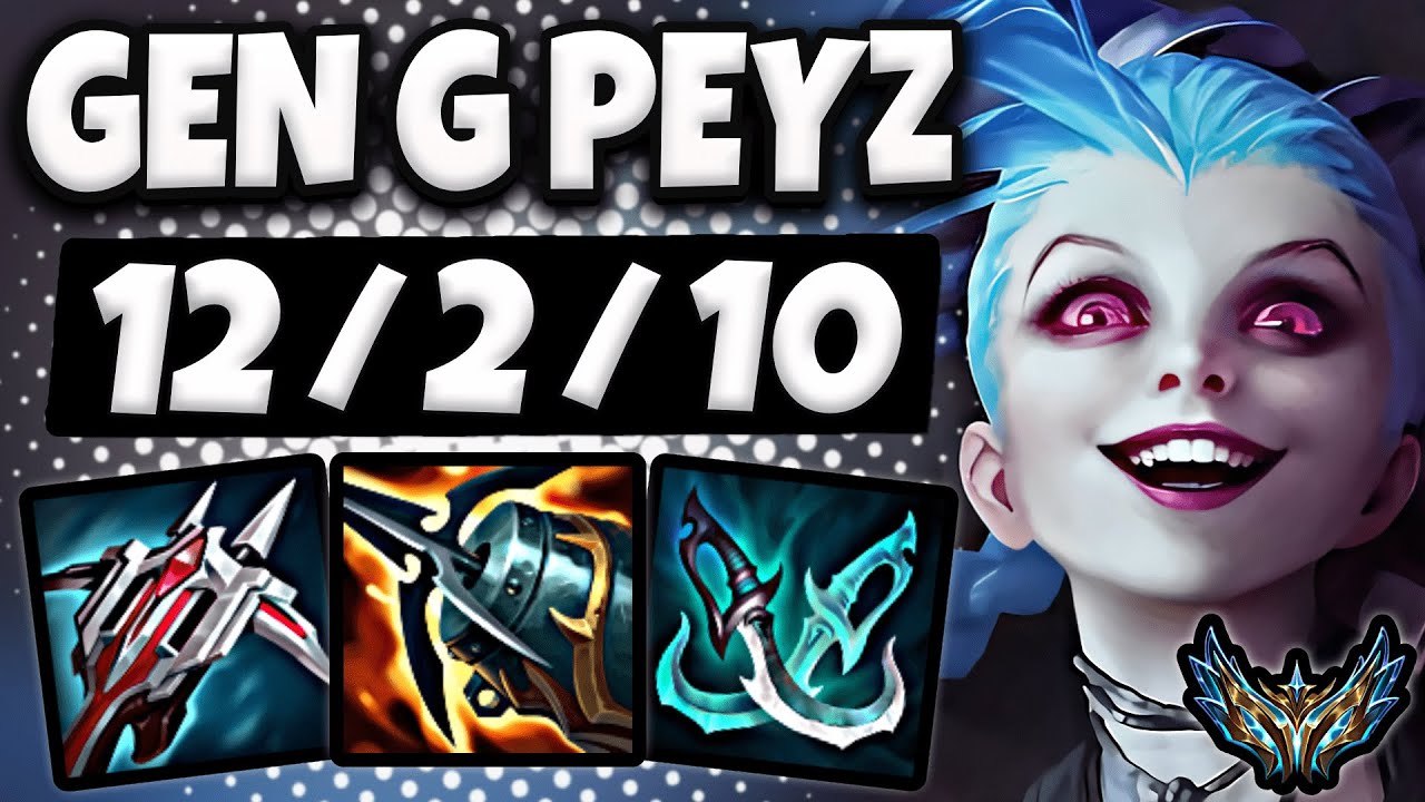 Jinx vs Nilah ADC [ Gen G Peyz ] Korea Challenger Patch 14.7 - YouTube