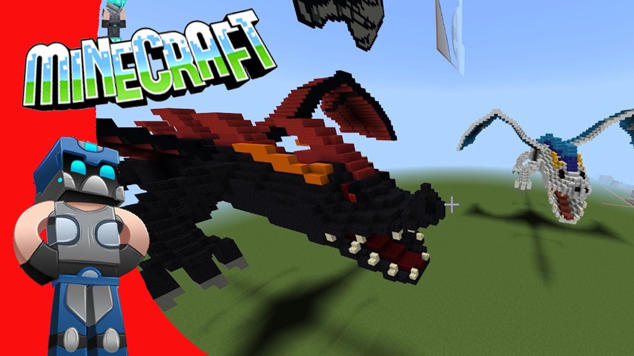 Minecraft: Como hacer un Dragon 3D Tutorial - YouTube