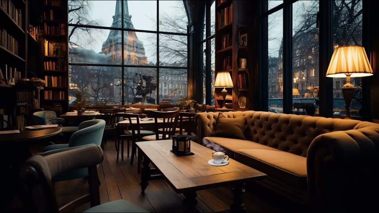 🎶Chillout Rooftop Coffee Shop Ambience - Relaxing Jazz Instrumental ...
