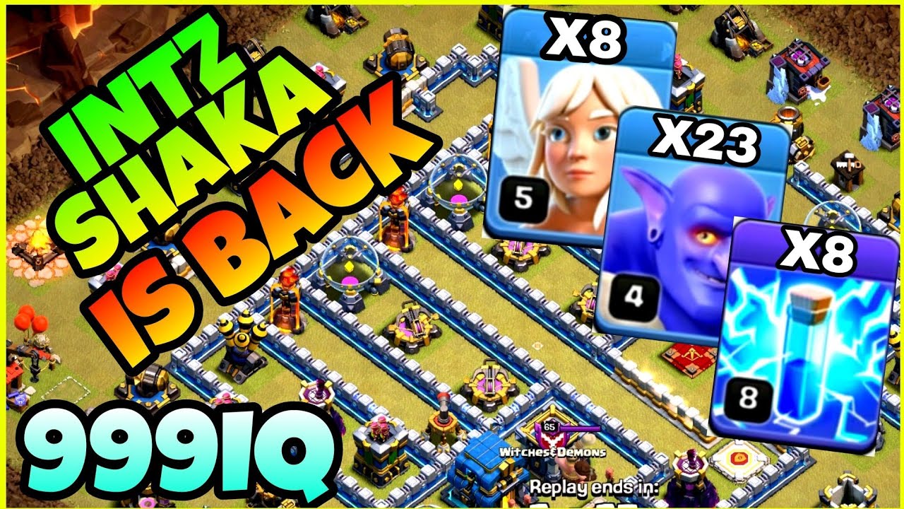 BEST 999 IQ ATTACKS BY INTZ SHAKA | TH12 BEST WAR ATTACKS | COC - YouTube