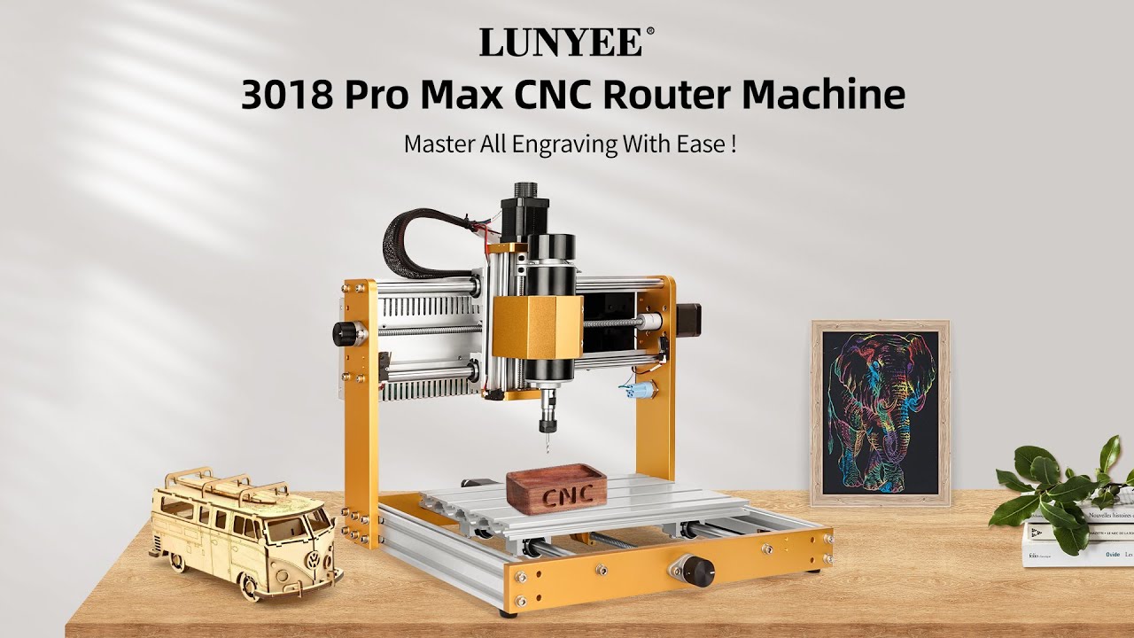 LUNYEE 3018 Pro Max Semi Assembled :: Wiring - YouTube