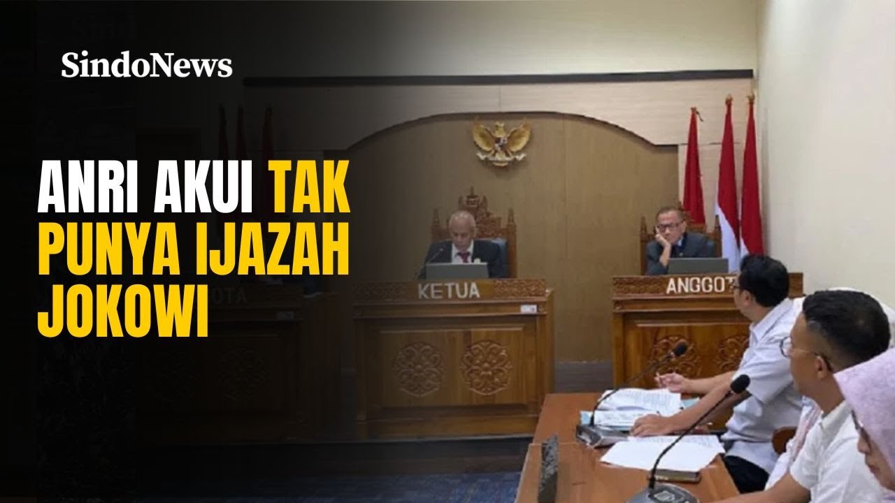 ANRI Akui Tak Punya Ijazah Jokowi | 14/10 - YouTube