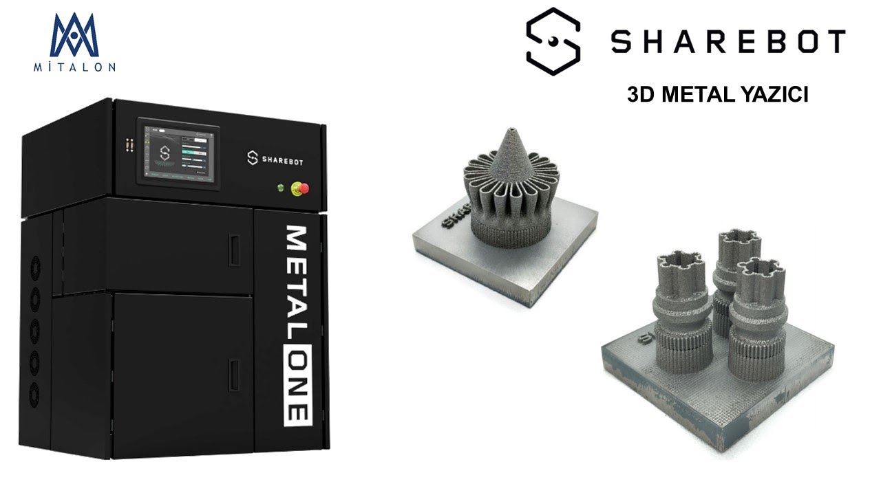 DMLS Teknolojili 3D Metal Yazıcı Sharebot metalONE - YouTube