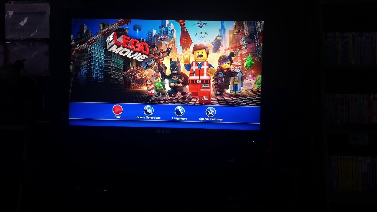 The Lego movie 1 2014 DVD menu walkthrough - YouTube