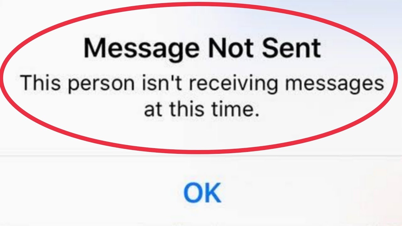 iPhone || Fix Message Not Sent | This person isn't receiving messages ...
