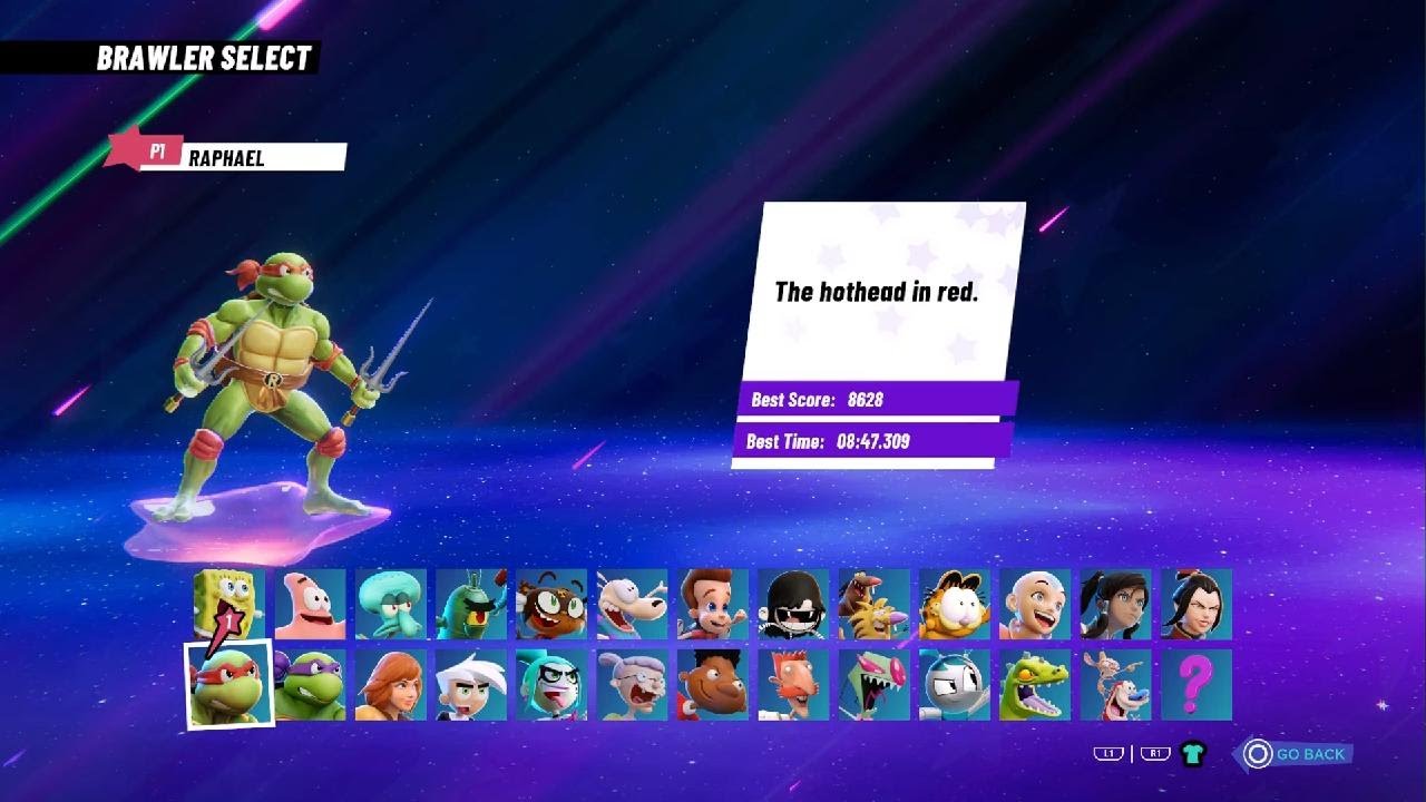 Nickelodeon All-Star Brawl 2 Raphael Arcade Mode - YouTube