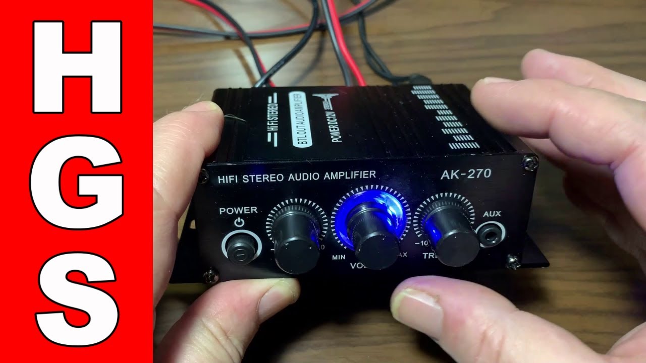 HIFI Mini Audio Amplifier AK270 Test ️ - YouTube