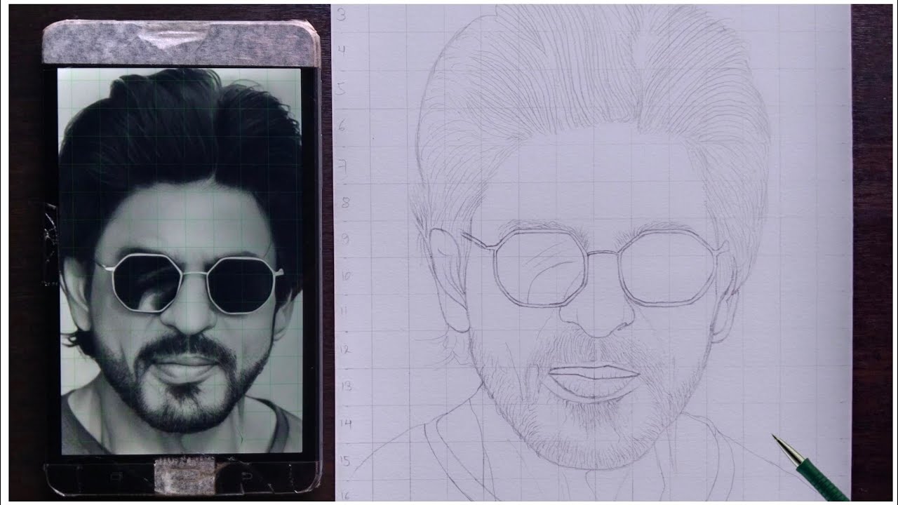 Portrait Outline Drawing Tutorial 😀 For Beginners - Samir Art - YouTube
