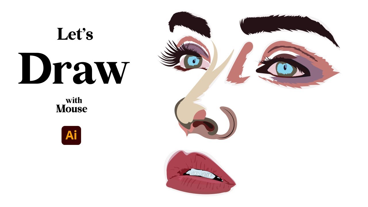 Vector Art Adobe Illustrator Satisfying Speed Art Video Drawing With Adobe Illustrator Youtube
