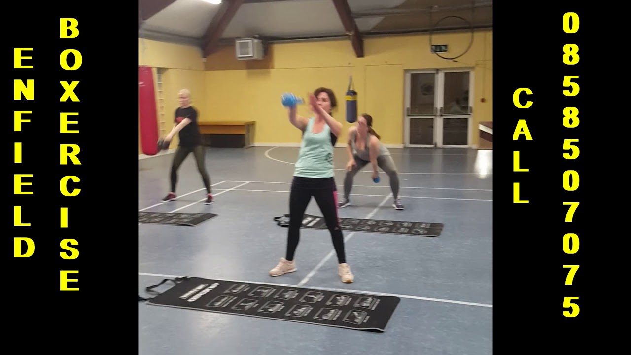 Boxercise workout with kettle bell cardio - YouTube