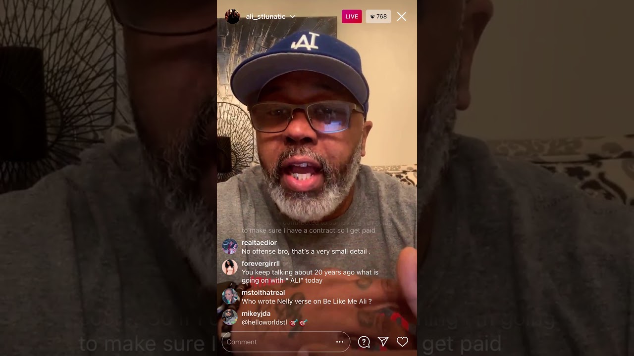 ALI FULL IG LIVE** NELLY LIED!! HEAR HIM OUT!! BEEF WITH NELLY ...