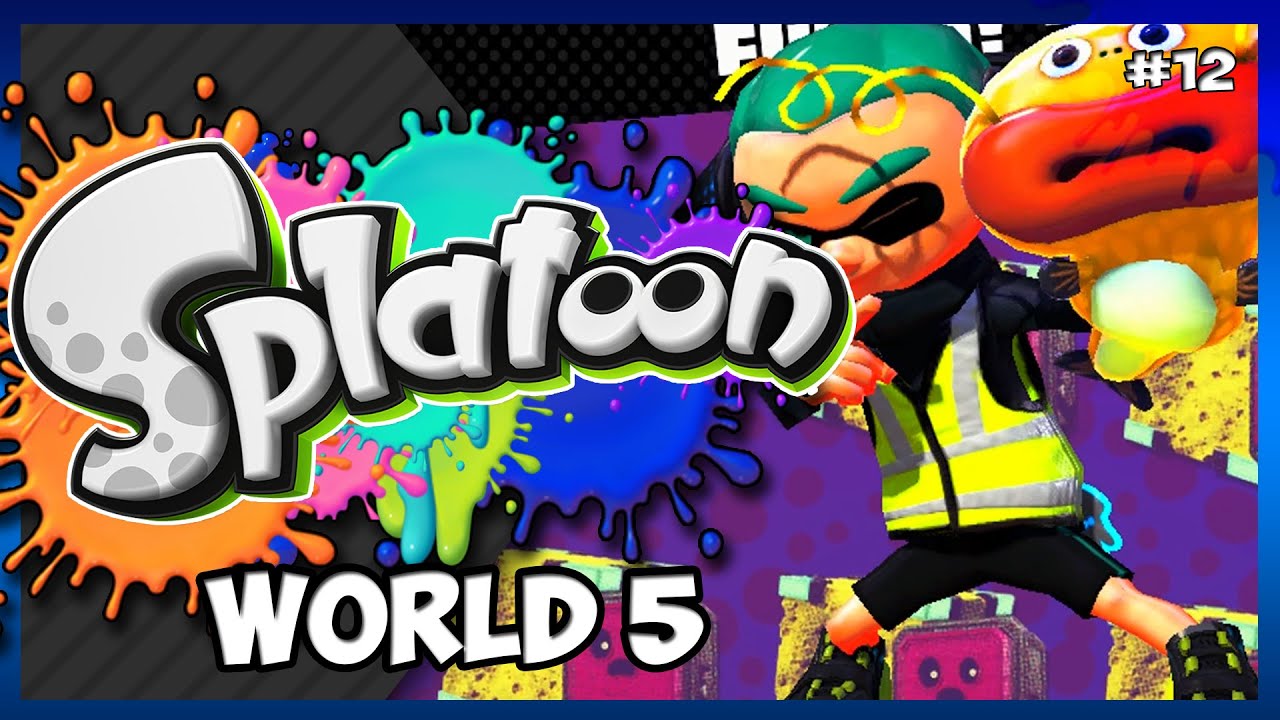 Splatoon Single Player Campaign World 5 Part 12 Walkthrough Gameplay ...