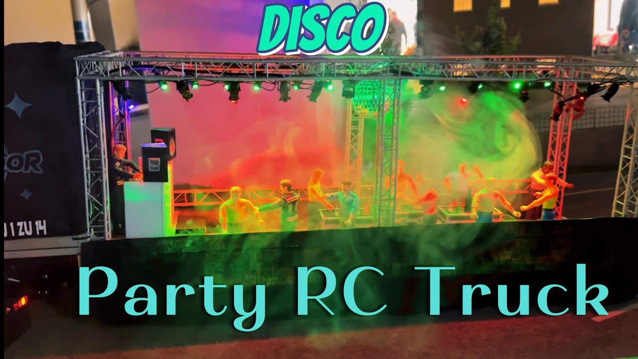 Tamiya RC Party Truck Scale 1/14 Disco Mercedes Actros - YouTube