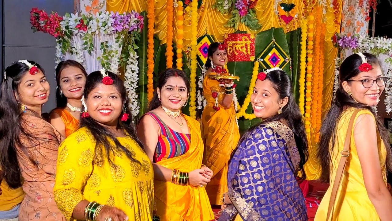 🌼 Maharashtrian shaadi 🌼|| Marathi Shaadi || Maharashtrian Haldi ...