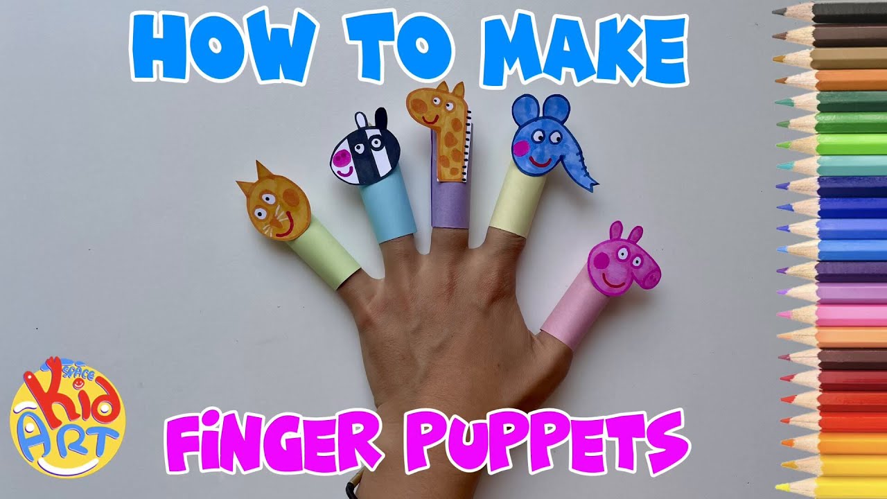 How to Make Peppa Pig & Friends Finger Puppets | Fun Paper Craft for ...