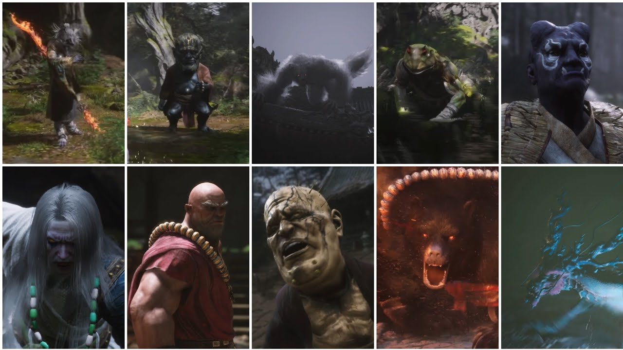 Black Myth: Wukong - Chapter 1 All Bosses/Mini Bosses - YouTube