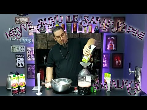 Meyve Suyu İle Şarap Yapımı %14 Alkol