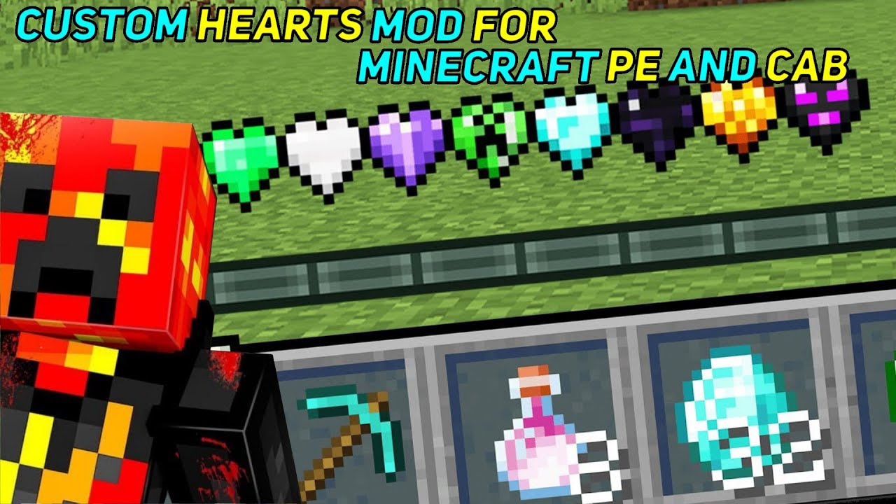 How To Download Custom Hearts Add-On For Minecraft Bedrock/PE 1.18 ...