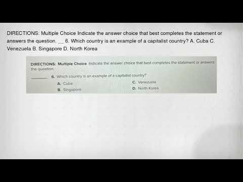 DIRECTIONS: Multiple Choice Indicate the answer choice that best ...