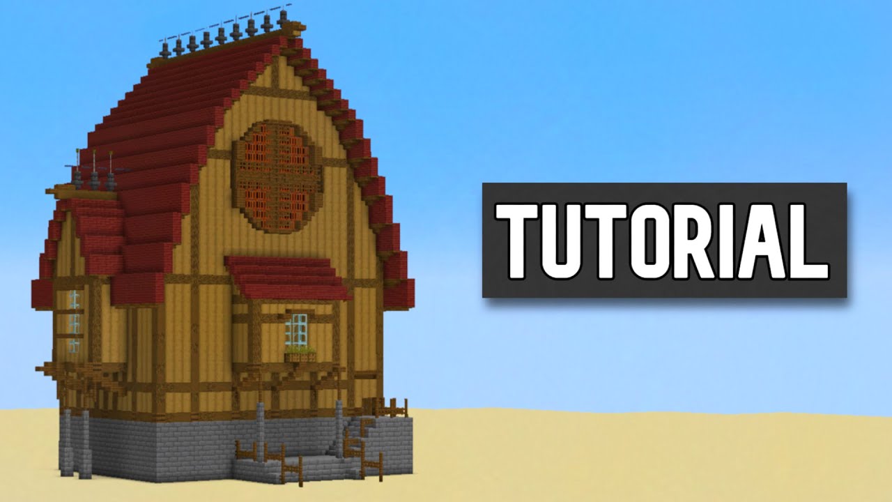 🔥Tutorial | Como hacer una Casa con Techo Rojo en Minecraft🔥 - YouTube