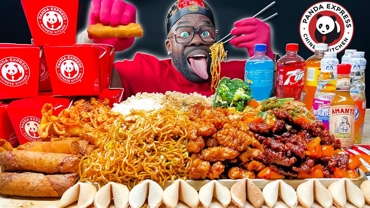 Eating Every FOOD on the Panda Express Menu - YouTube