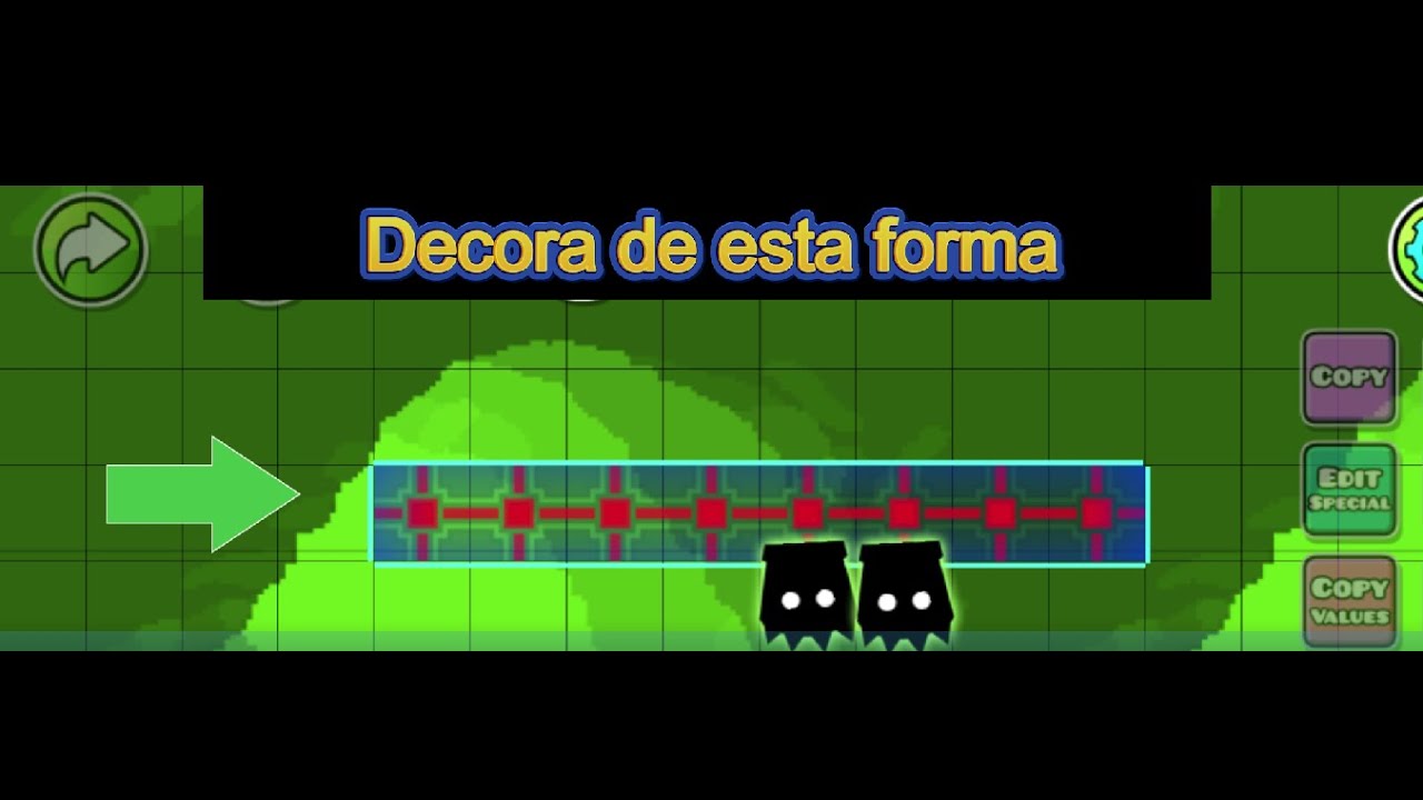 Como decorar bien en geometry dash - YouTube