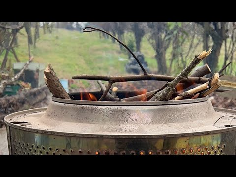 Soğuk hava sıcak kamp sobası