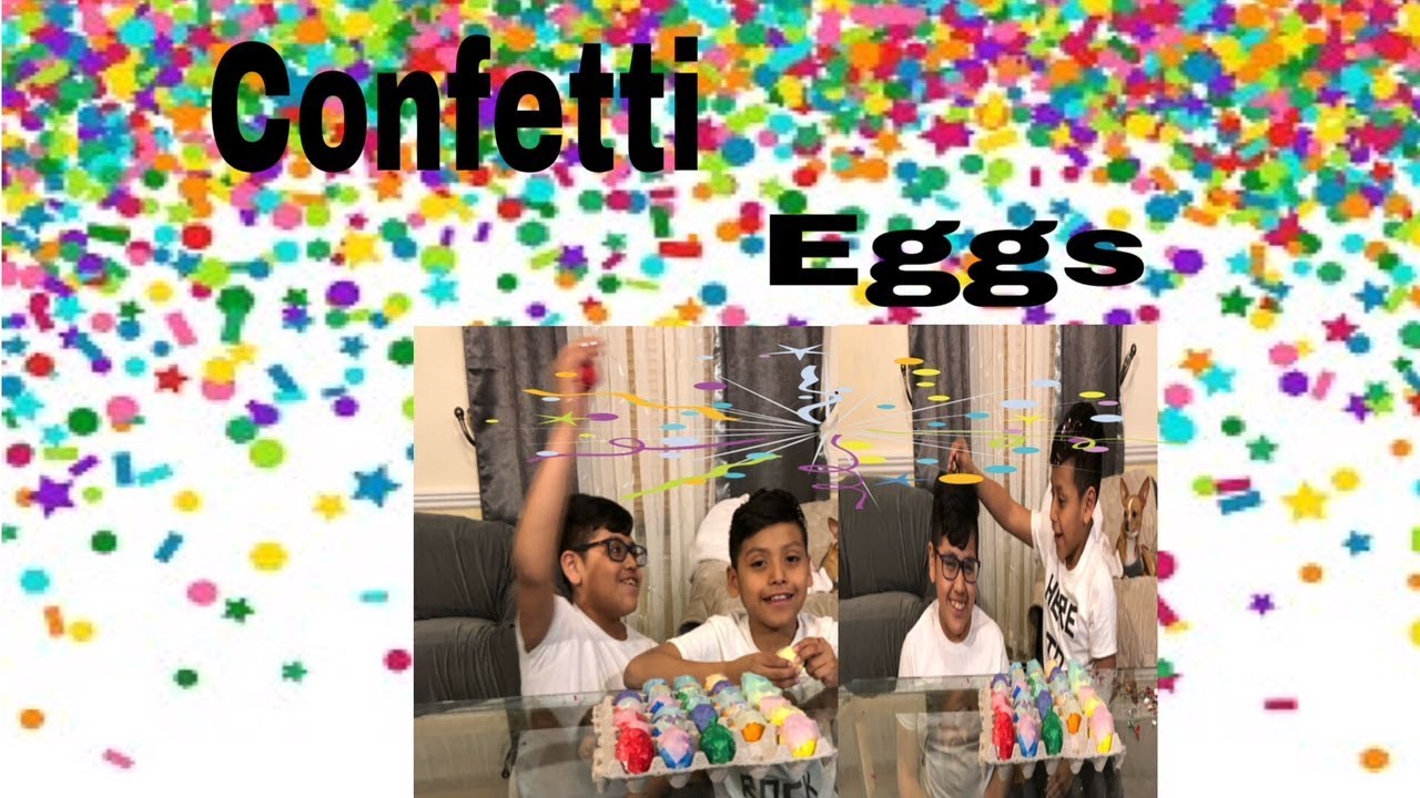 DIY. CONFETTI EGGS !!!!huevos llenos de confeti - YouTube