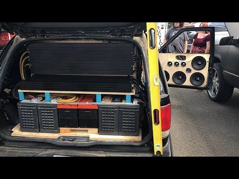 BLAZER 4 15S CAR AUDIO WALL BUILD