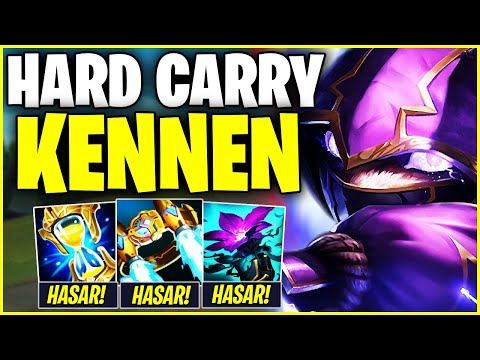 1V9 POTANSİYELİ EN YÜKSEK KARAKTERLERDEN BİRİSİ!! KENNEN TOP LANE HARD CARRY!