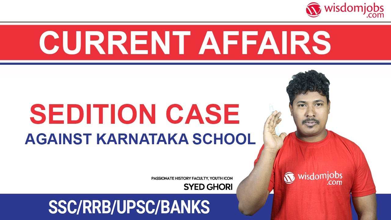 Sedition Case | Sedition Case against Karnataka School @Wisdom jobs ...
