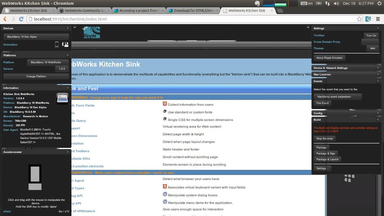 BlackBerry 10 HTML5 Apps 03 - Getting Started with BlackBerry 10 Ripple ...
