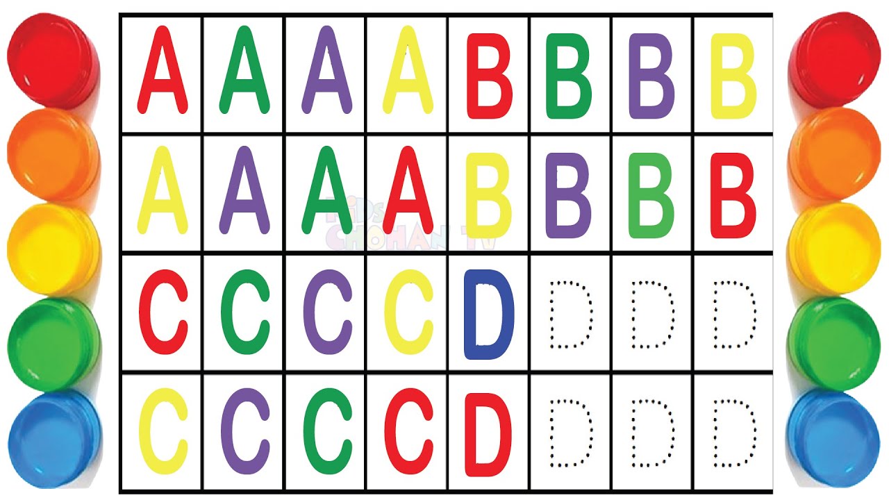 ABCD Alphabet Song, ABCD Phonic Song, The Alphabet, One two three, 1 to ...
