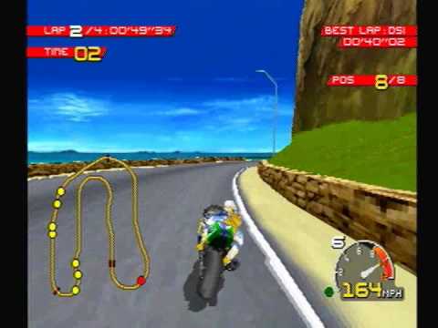 Moto Racer PS1 gameplay - speed bike - YouTube