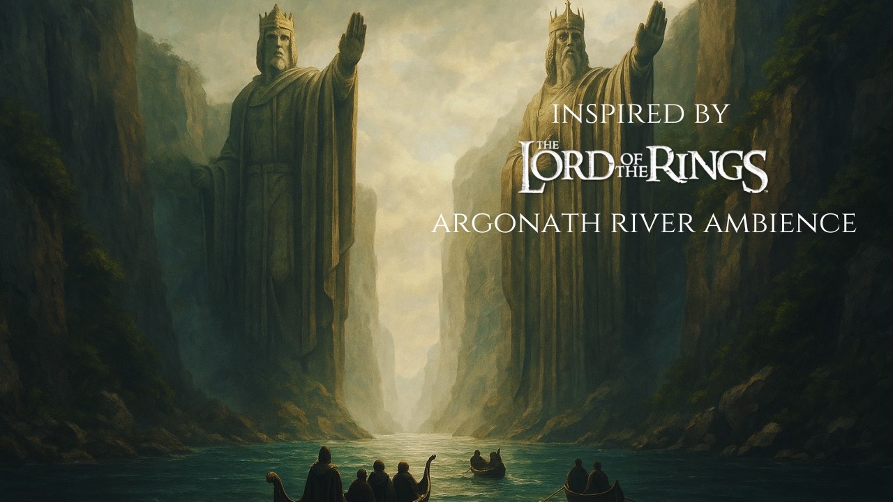 LOTR Ambience | Argonath River Passage at Dusk • 2H Epic Soundscape of ...