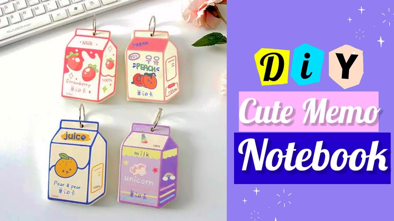 How to Make a Cute Memo Notebook at Home _ DIY Memo Notebook - YouTube