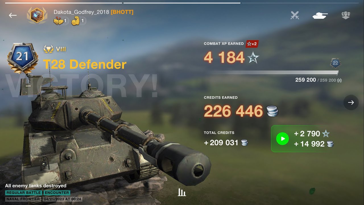World of tanks blitz T28 Defender (master badge) - YouTube