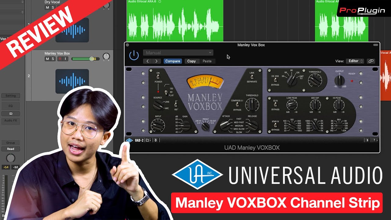 รีวิว Plugin UAD Manley VOXBOX Channel Strip - YouTube