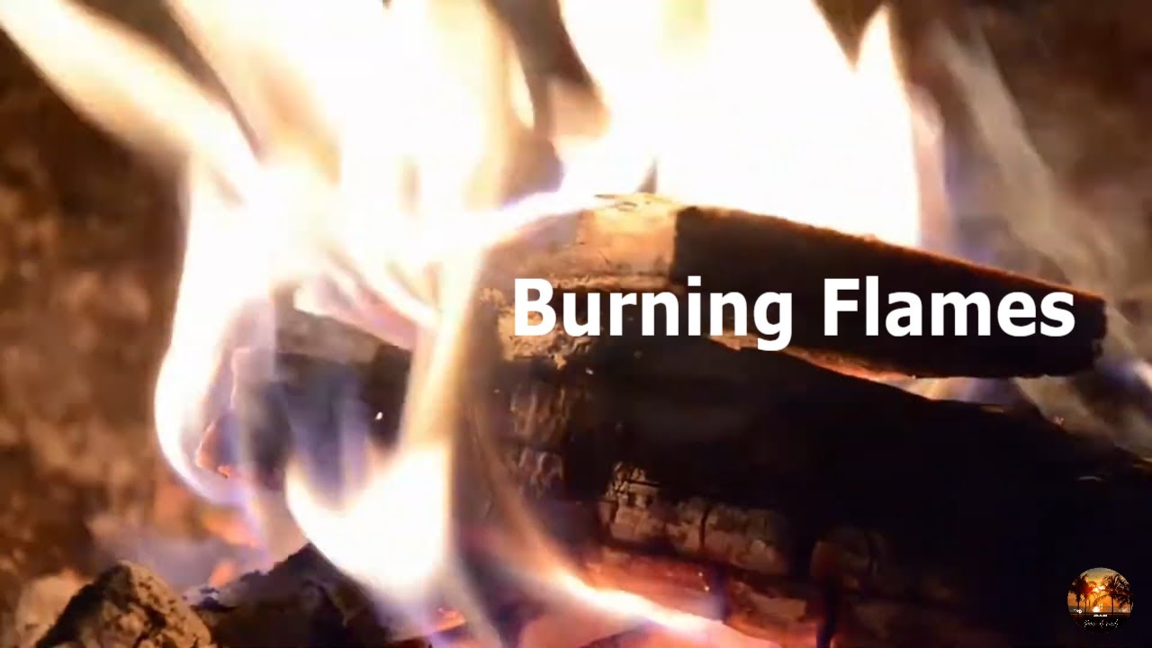 Burning Flames with Calming Music - YouTube