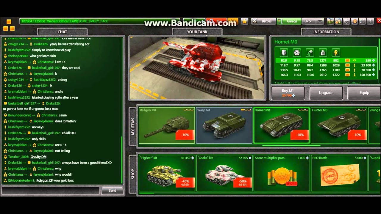 Tanki Online #2 tour of my garage - YouTube