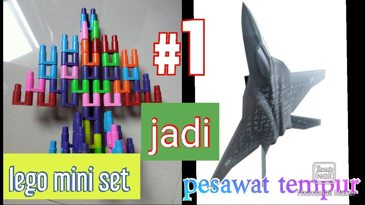membuat pesawat tempur dari lego roket / lego jadul /lego roket / lego ...