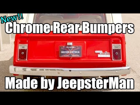 New Rear Bumper for Willys and Jeepster Commando | Jeepsterman - YouTube