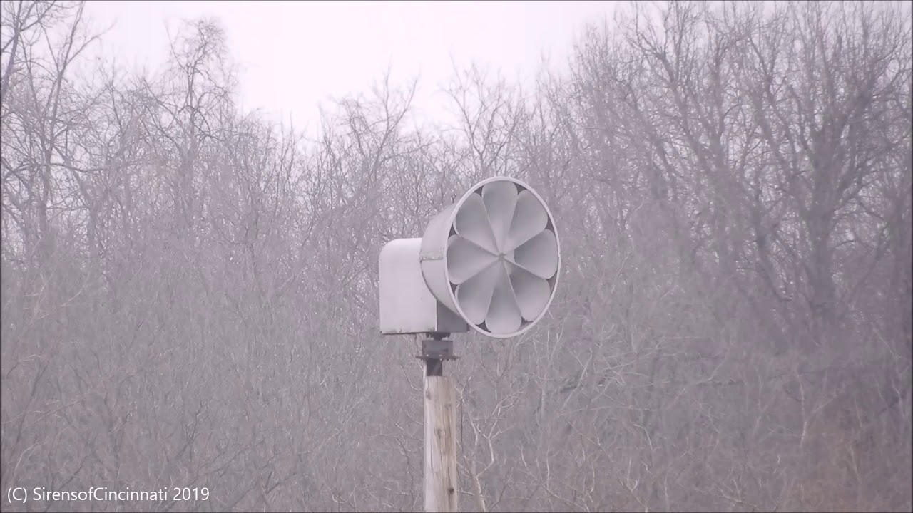 Excel Alerting Communicators T-128 Siren Test- Harrison Ohio- The First ...