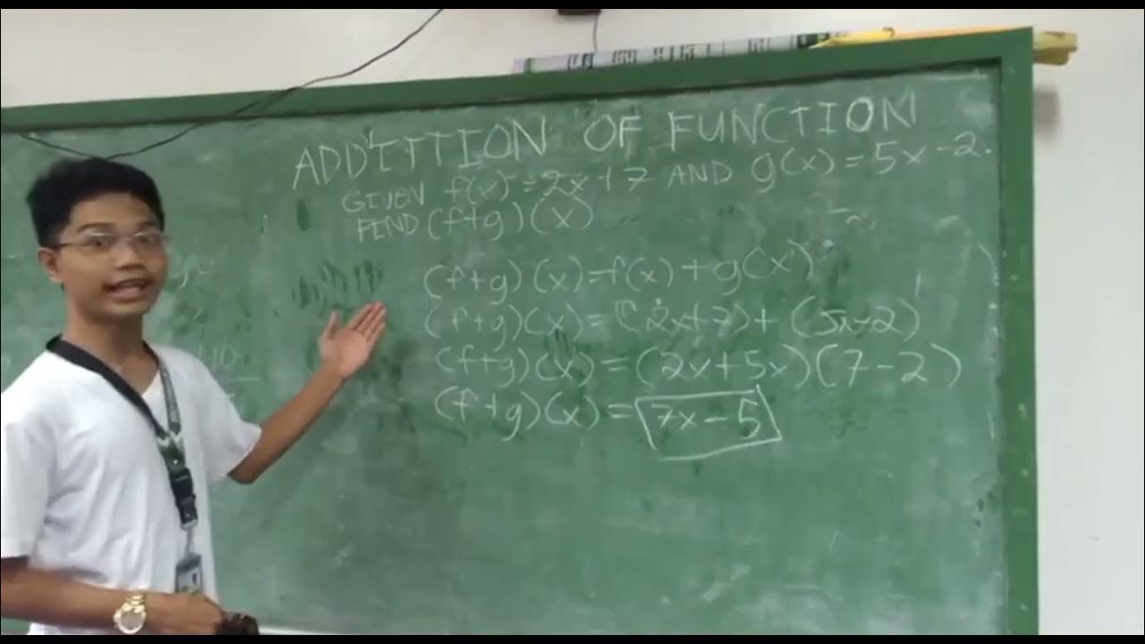 SUM OF FUNCTION AND QUOTIENT OF FUNCTIONS 11- OUR LADY OF HOLY ROSARY - YouTube